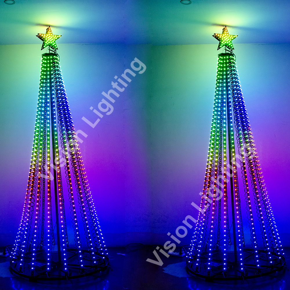 Customized Landscape motif Pixels DMX512/TTL decoration outdoor ...